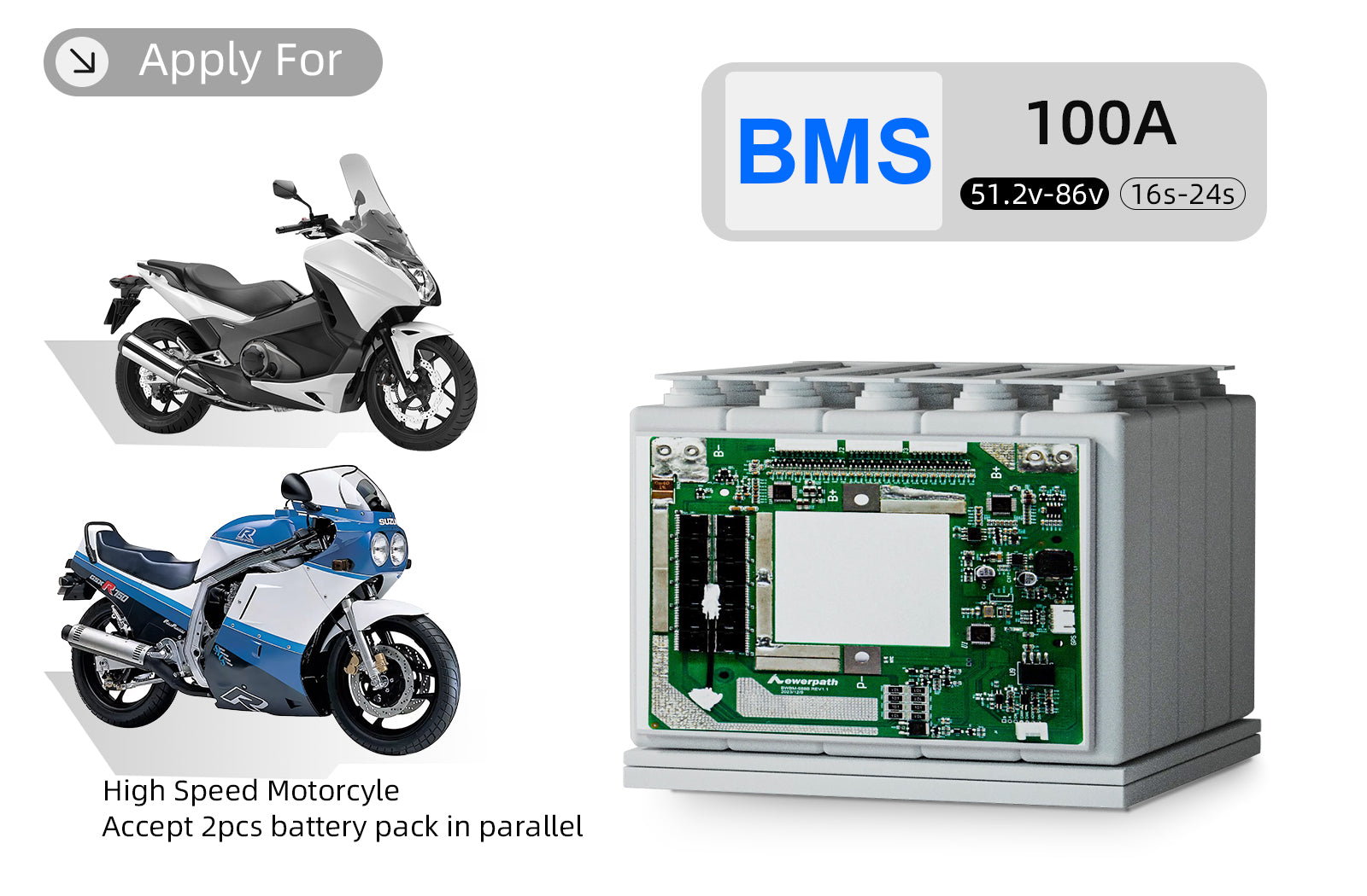 BMS 100A For High Speed Motorcycle – BestWay BMS